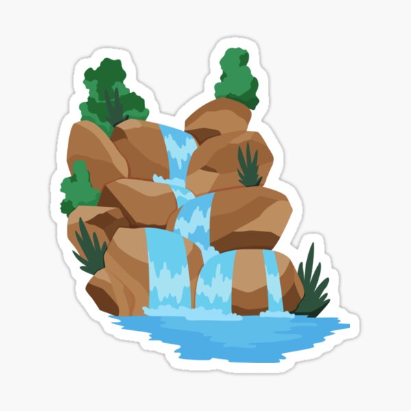 "Beautiful waterfall " Sticker for Sale by beautyqueen145 | Redbubble