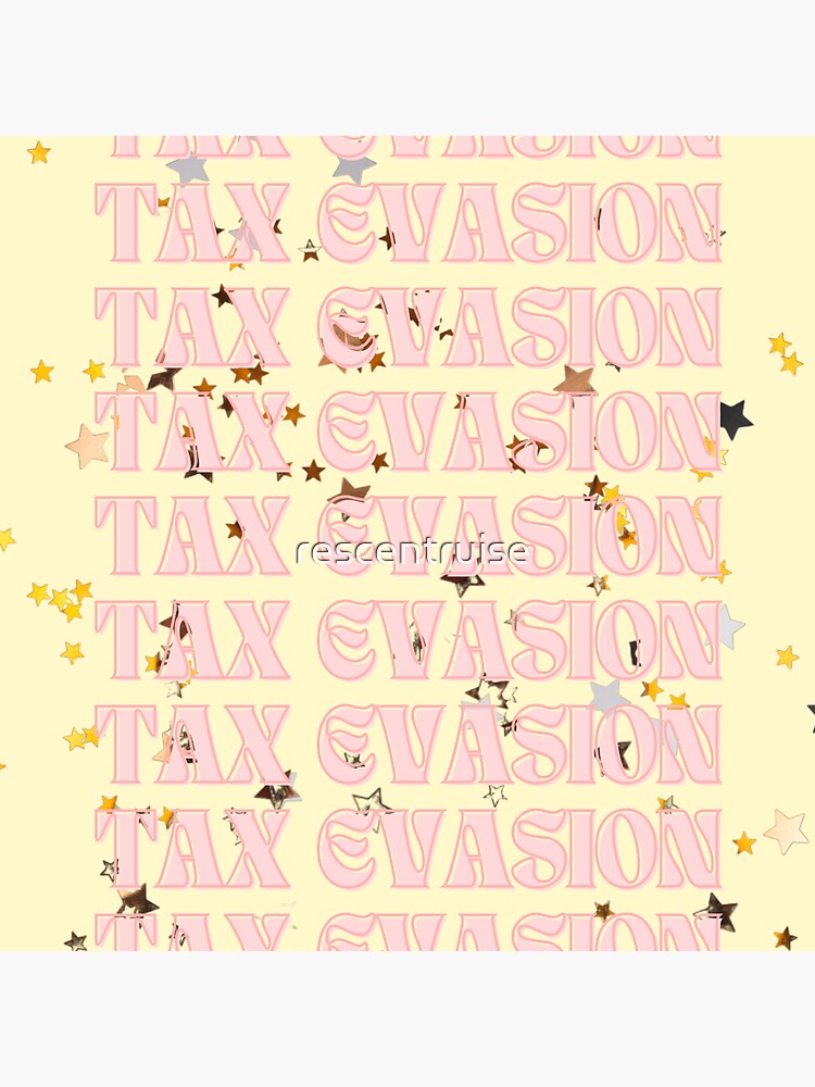 "Cute Tax Evasion" Sticker for Sale by rescentruise | Redbubble