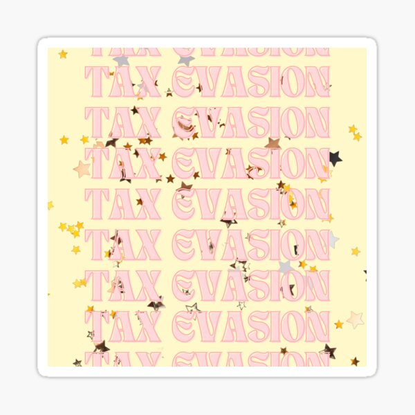 "Cute Tax Evasion" Sticker for Sale by rescentruise | Redbubble