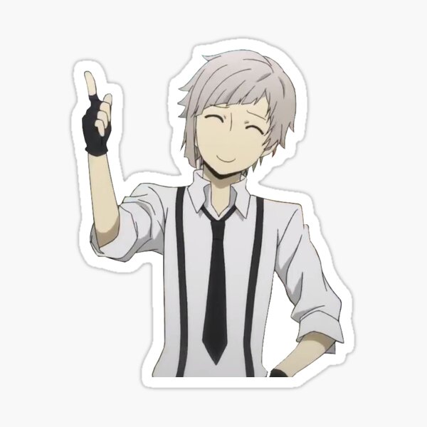 "Atsushi Nakajima Bungo Stray Dogs pointing" Sticker for Sale by ...