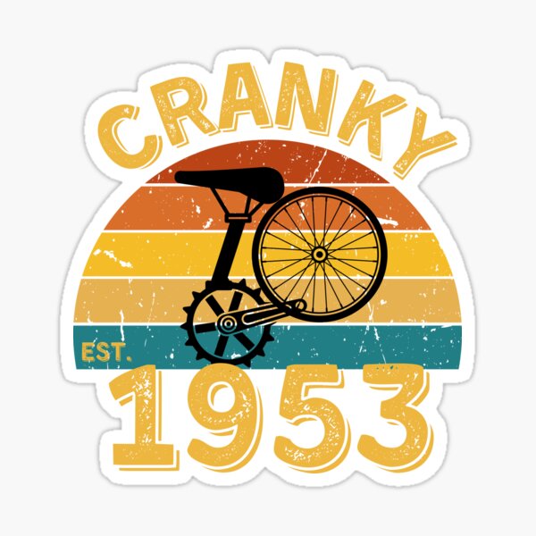 "CRANKY" Sticker for Sale by KitMonkeyUK | Redbubble