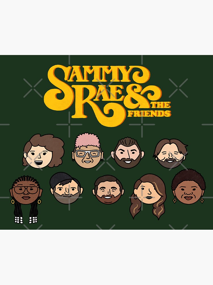 "Sammy Rae & the Friends original lineup orb doodle sticker" Sticker ...