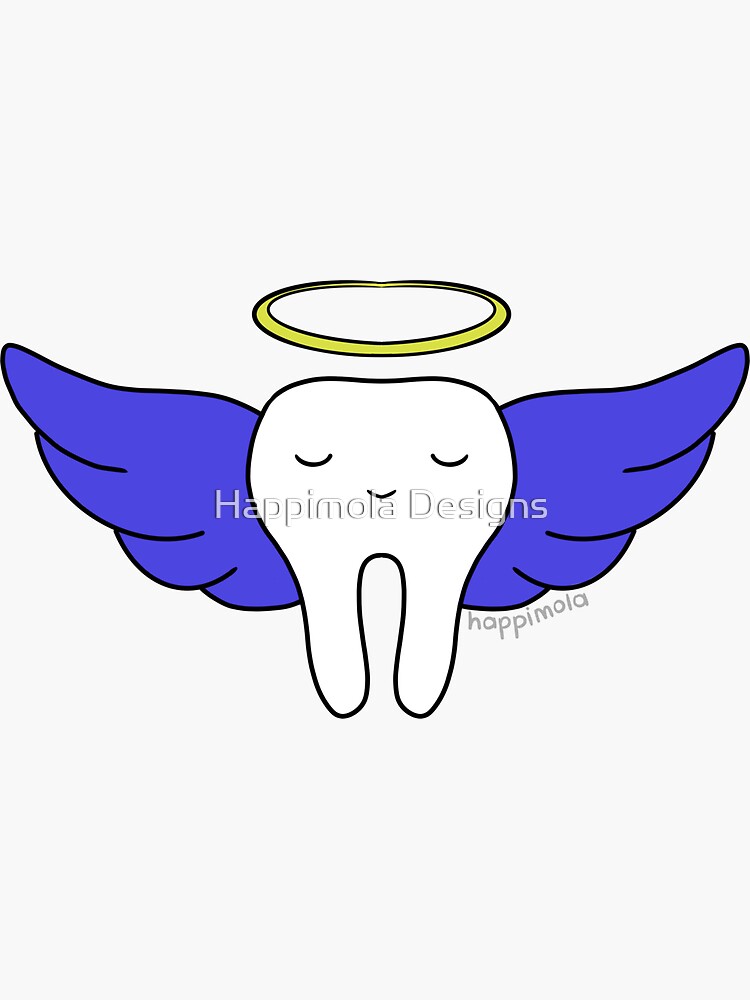"Cute Molar Angel illustration - for Dentists, Hygienists, Dental ...