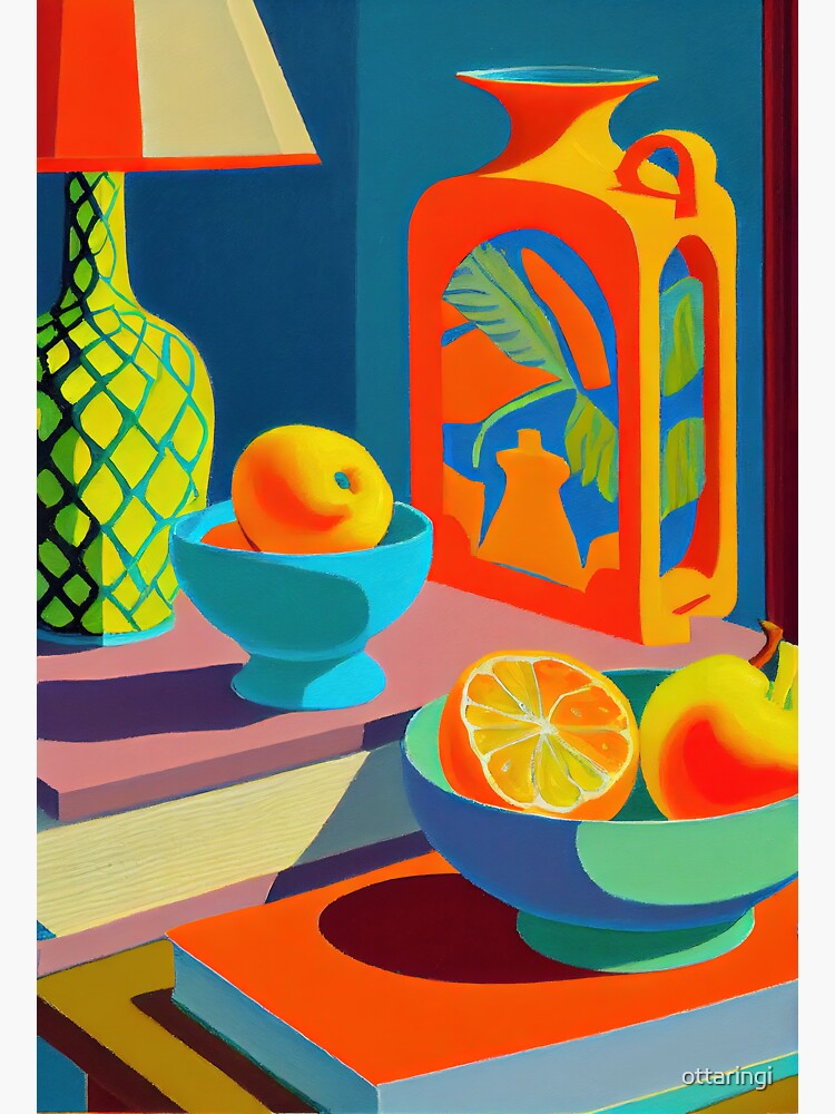 "Colourful Still Life: A Scene Inspired by Matisse's 'Still Life with ...