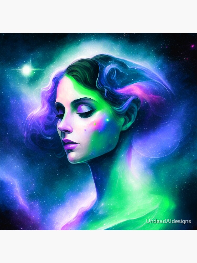 "Galaxy goddess AI ART " Art Print for Sale by UndeadAIdesigns | Redbubble