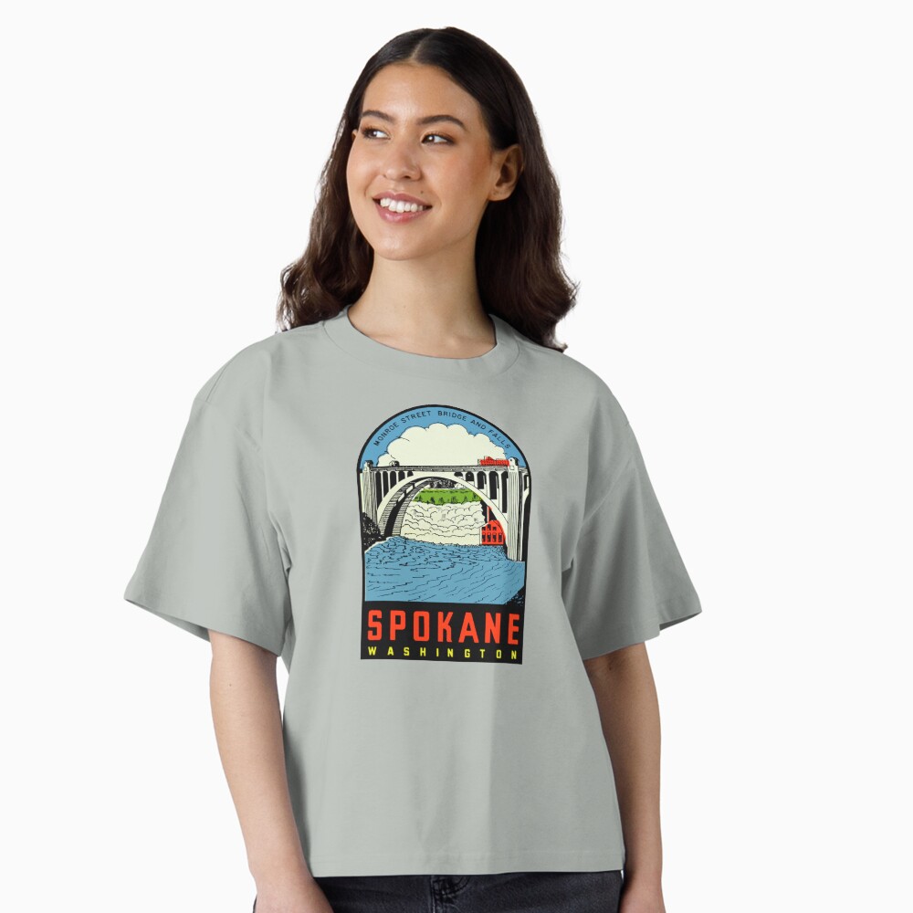 "Spokane Washington Vintage Travel Decal" Sticker for Sale by hilda74 ...