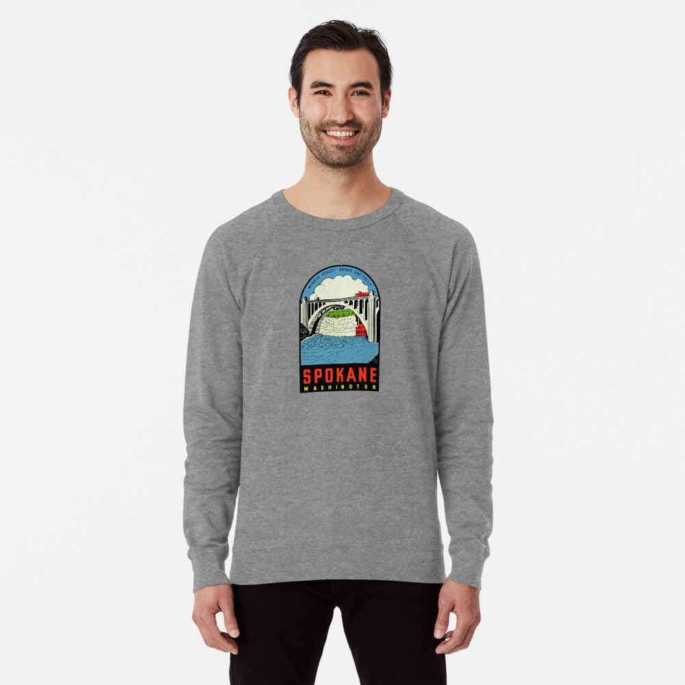 "Spokane Washington Vintage Travel Decal" Sticker for Sale by hilda74 ...