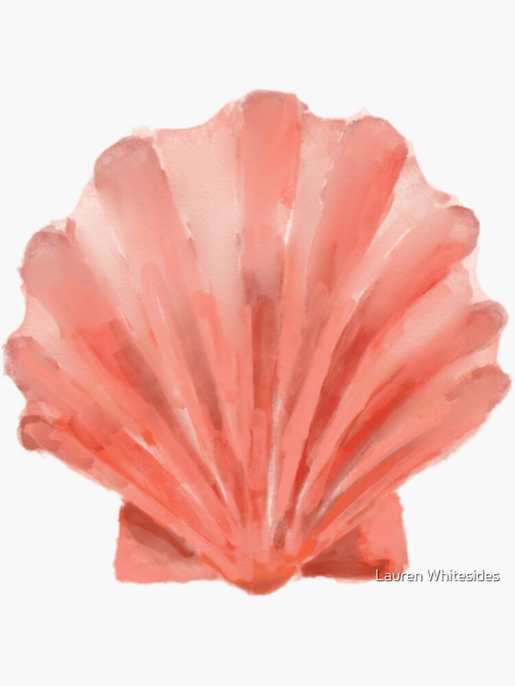 "Bright Watercolor Mermaid Seashell Shells Trinkets Beach Ocean ...