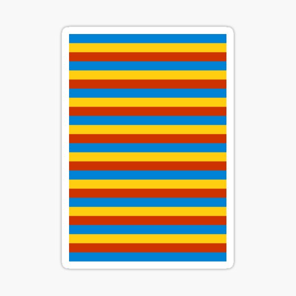 "Zaire flag stripes" Sticker for Sale by tony4urban | Redbubble