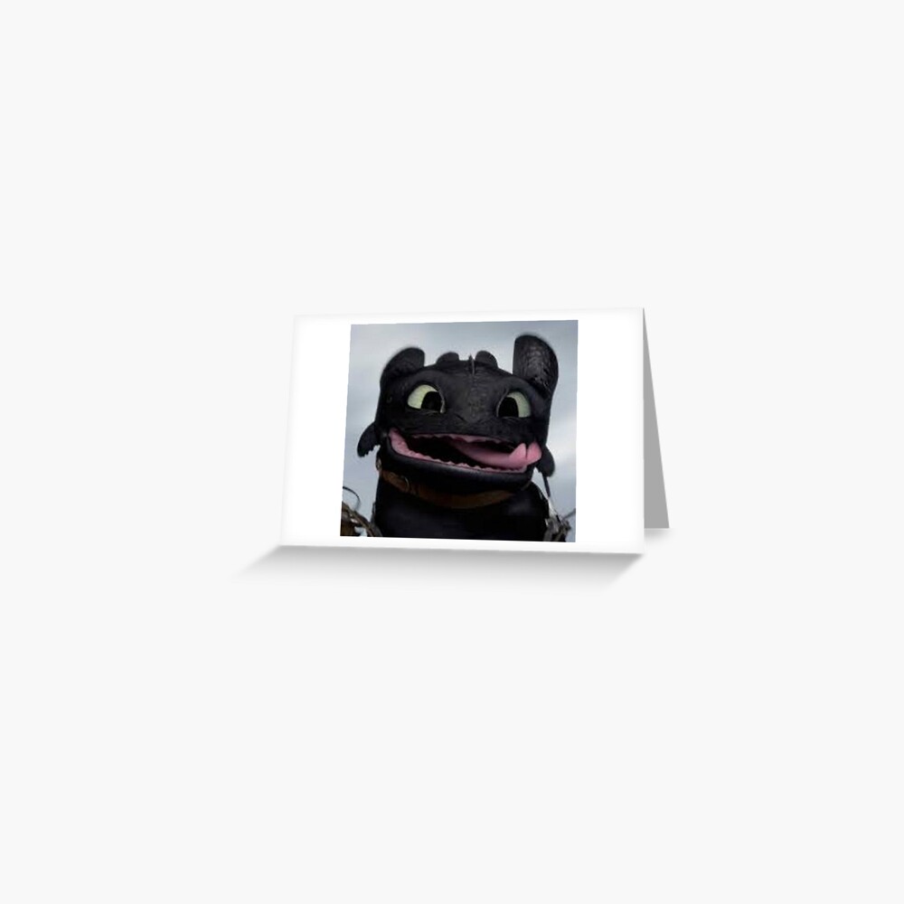 "cute toothless" Greeting Card for Sale by the-last-dragon | Redbubble