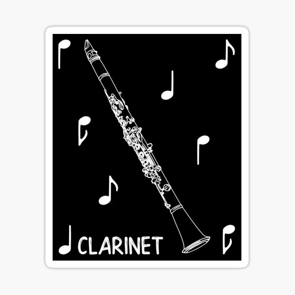 "Musical Clarinet" Sticker by LimeStorm | Redbubble