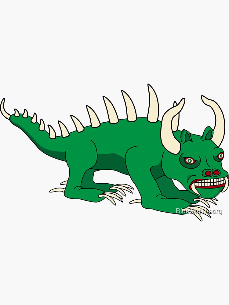 "HODAG Lone Beast - Right Facing" Sticker for Sale by BlueSkyTheory ...