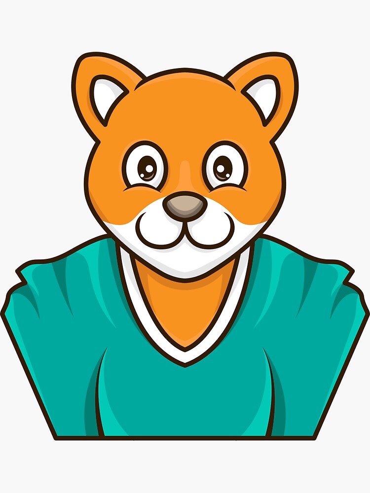 "Shiba inu baseball cartoon" Sticker for Sale by satriyanto | Redbubble