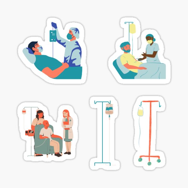 "IV Nurses art pack / Nursing, Intravenous Infusion art pack" Sticker ...