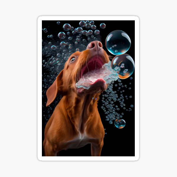 "Dogs and Water #2" Sticker for Sale by MarkColeImaging | Redbubble