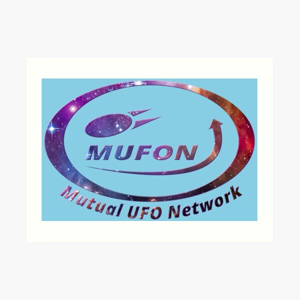 "MUFON (Mutual UFO Network) Logo with Incorporated Starfield" Art Print ...