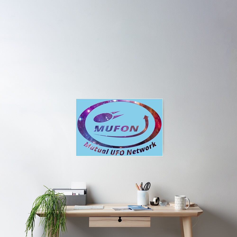 Poster « Logo MUFON (Mutual UFO Network) avec Starfield incorporé ...