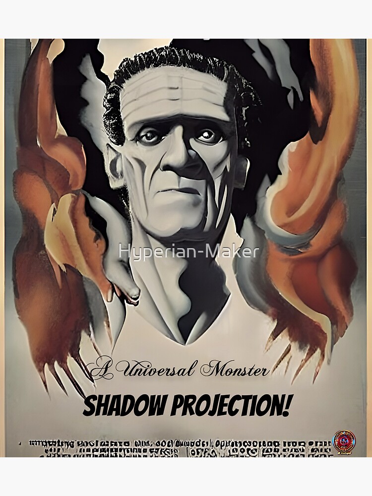 "A Universal Monster: Shadow Projection" Sticker for Sale by Hyperian ...