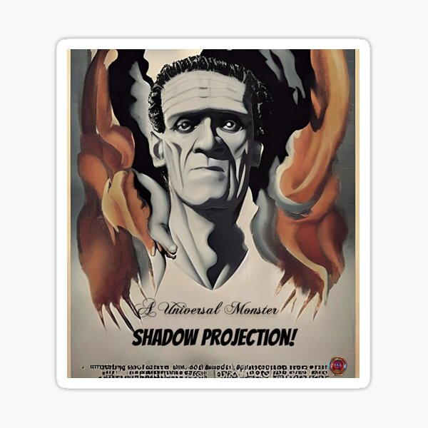 "A Universal Monster: Shadow Projection" Sticker for Sale by Hyperian ...