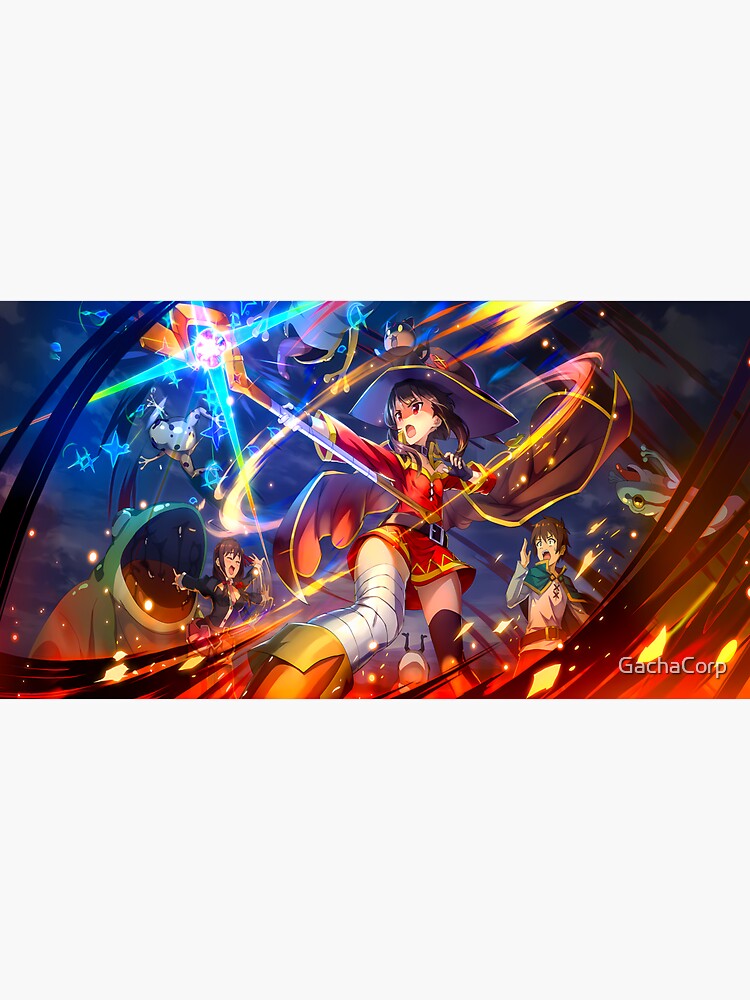 "[KonoSuba] Megumin - Explosion " Sticker for Sale by GachaCorp | Redbubble