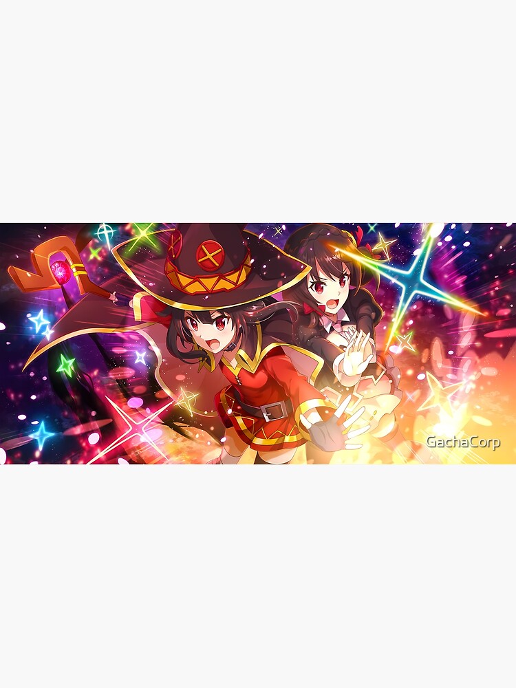 "[KonoSuba] Megumin and Yunyun - Double Explosion" Art Print for Sale by GachaCorp | Redbubble