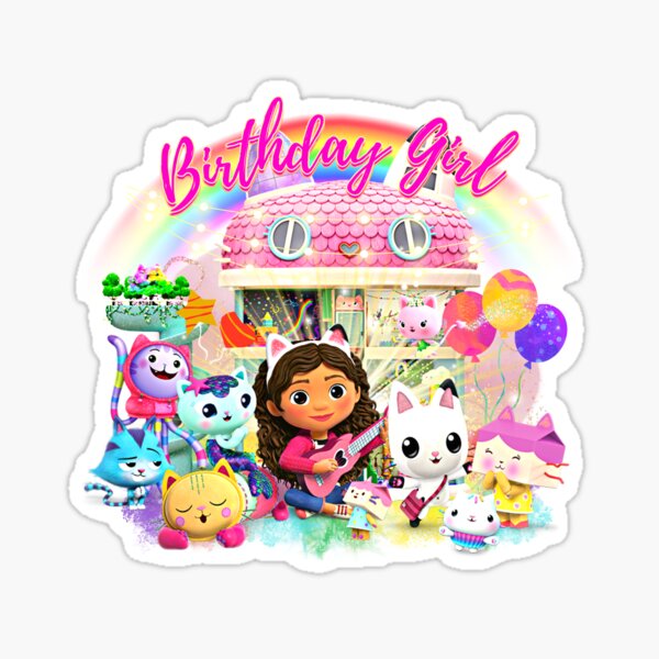 "Gabby DollHouse" Sticker for Sale by GodoDesign | Redbubble