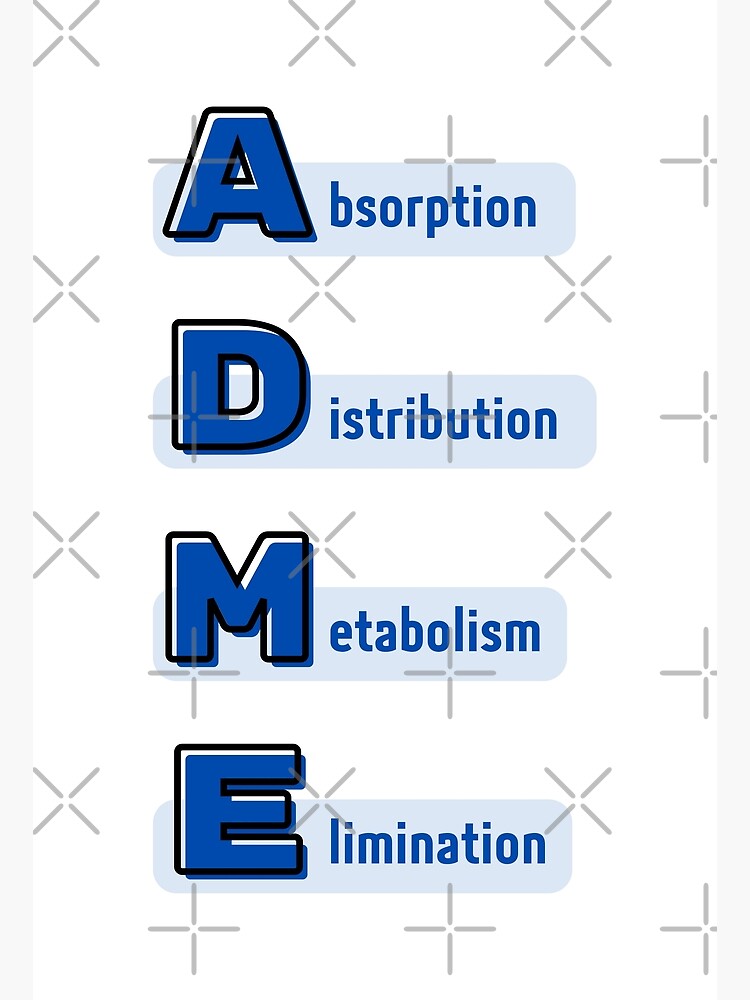 "ADME (Absorption, Distribution, Metabolism, Elimination) - Pharmacology" Poster for Sale by ...