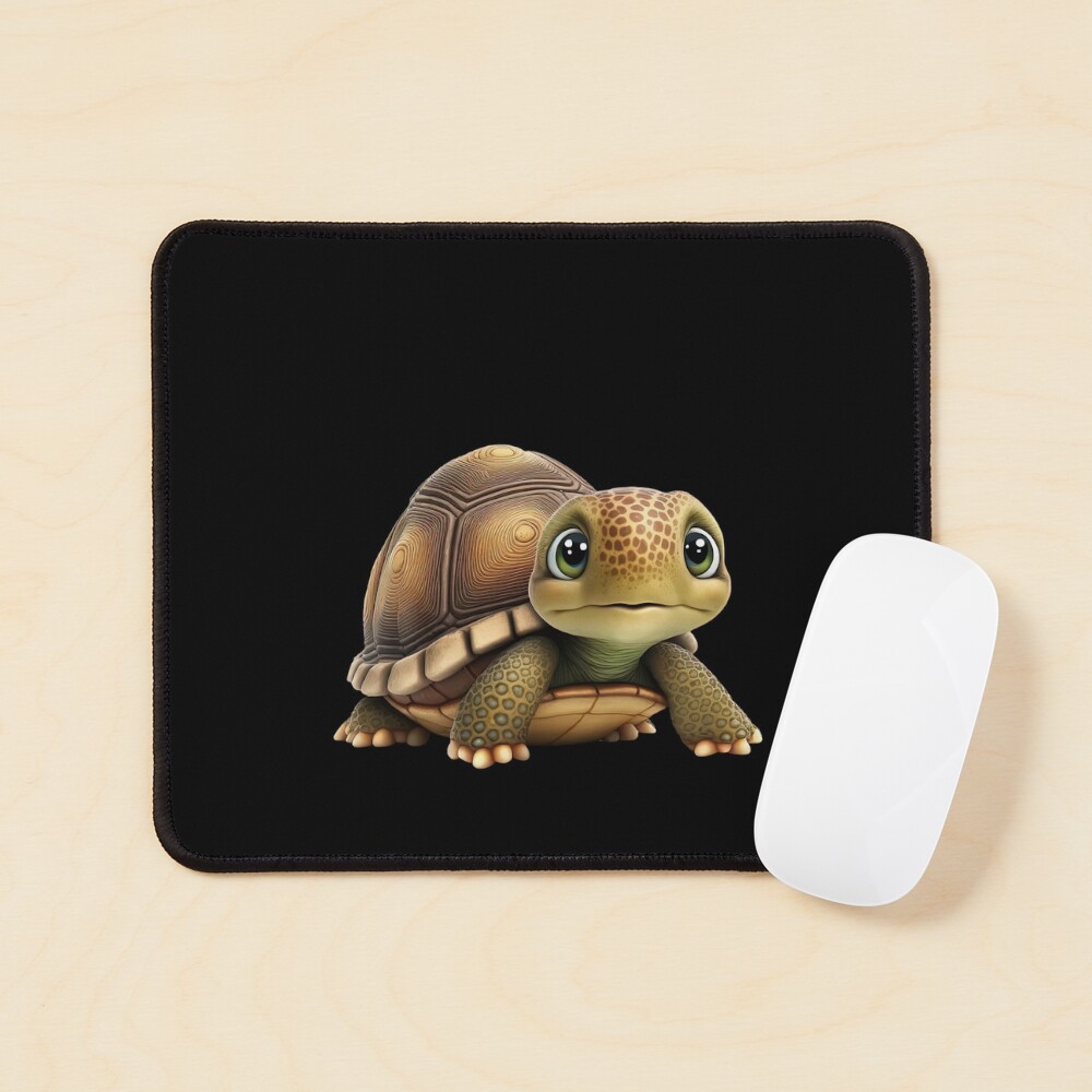 "Cute pet turtle tortoise adorable animal cartoon style" Art Print for ...