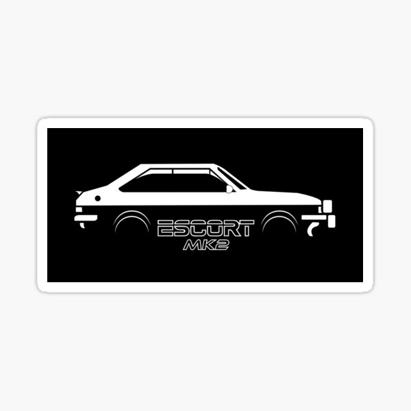 "Ford Escort" Sticker for Sale by romeobravado | Redbubble