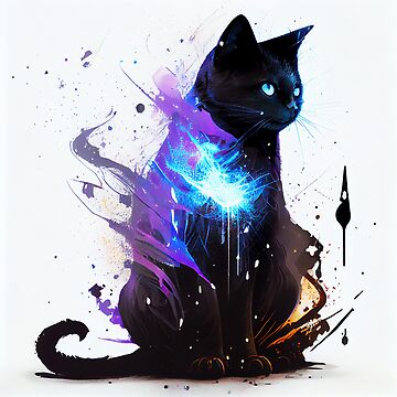 "Cat familiar" Art Board Print for Sale by amernian | Redbubble