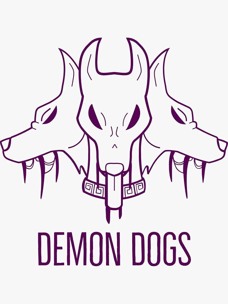 "demon dogs" Sticker for Sale by Akshatcreates | Redbubble
