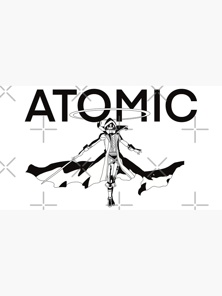 "Cid Kagenou said I am ATOMIC in a cool black and white silhouette pose ...