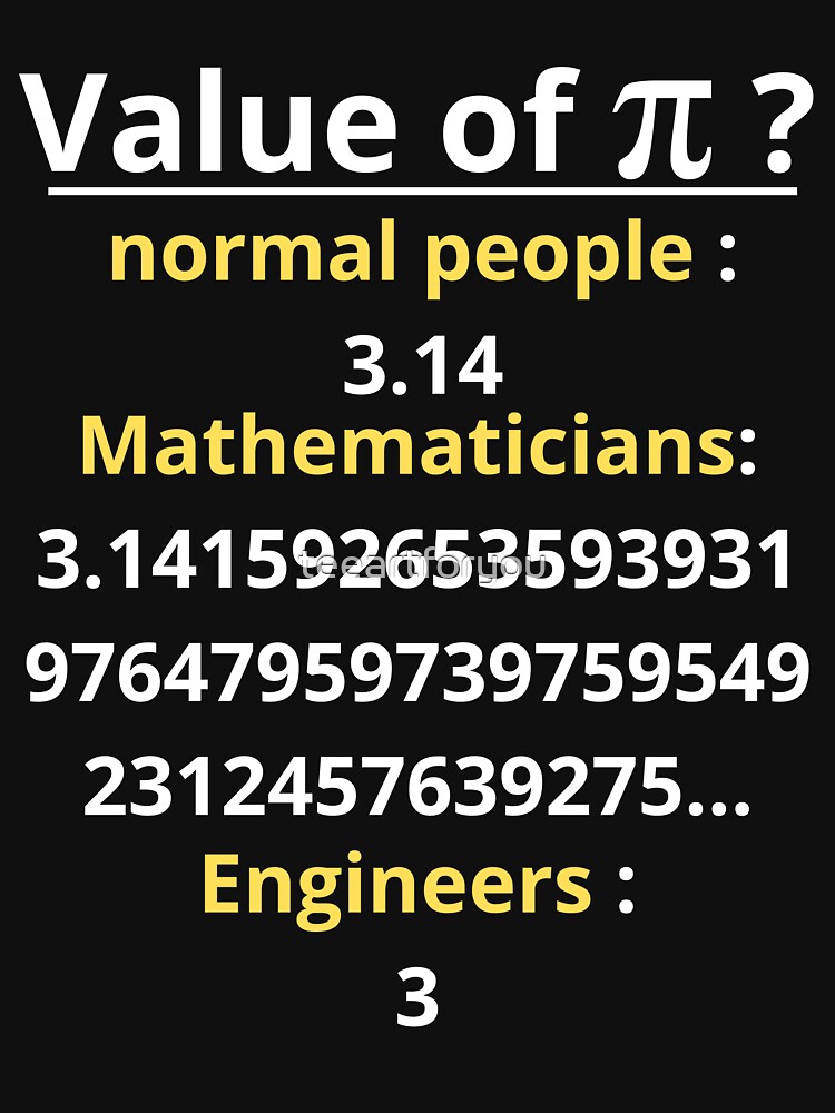"Fun funny pi day pi joke math science math puns nerds jokes" T-shirt ...