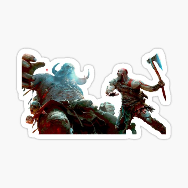 "Kratos - God Of War" Sticker for Sale by CypressShirts | Redbubble