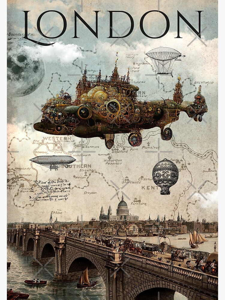 "Steampunk London design" Poster for Sale by m7md454 | Redbubble
