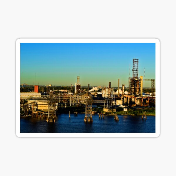 "A refinery on the Mississippi" Sticker by DonBPhotography | Redbubble