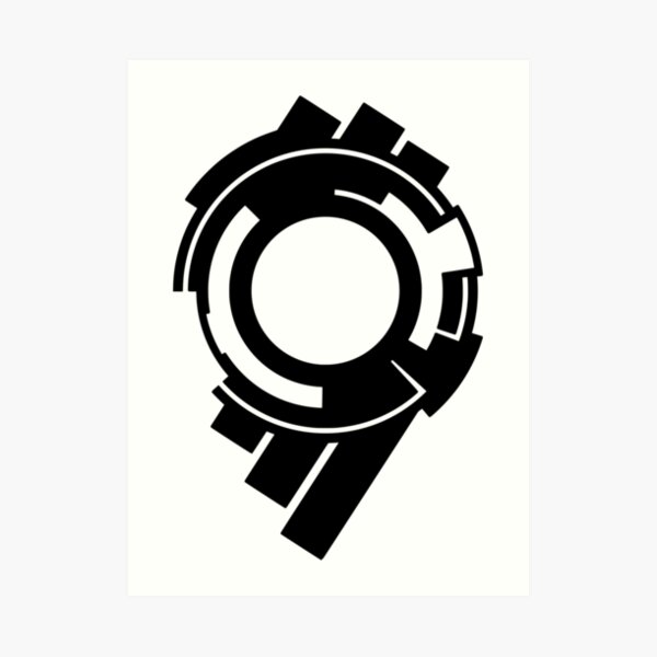 "Ghost in the Shell - Public Security Section 9 Logo (Black Logo)" Art ...