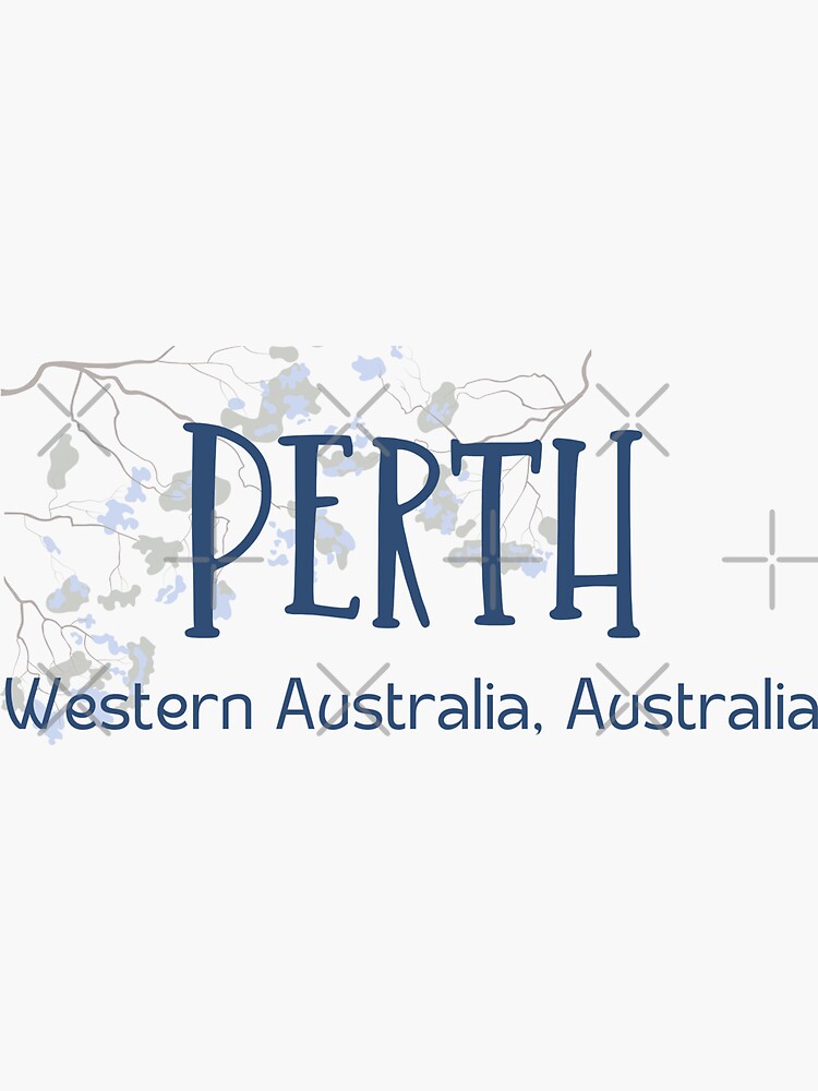 "Perth - City Decal" Sticker for Sale by Wendybird13 | Redbubble