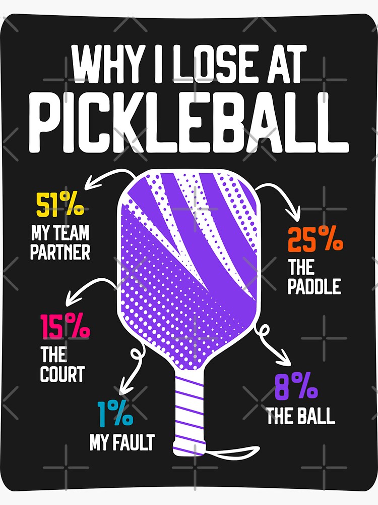 "Why I Lose at Pickleball Funny pun for pickleballers Pickleball Humor ...
