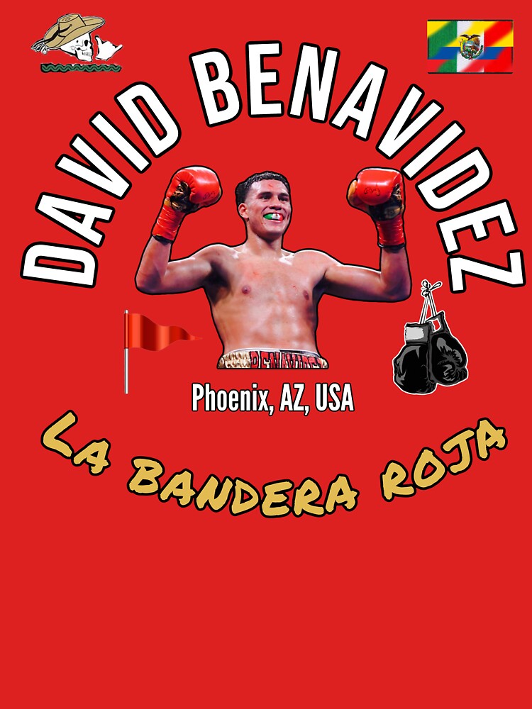 "Origins: David Benavidez El Bandera Roja " T-shirt for Sale by ...