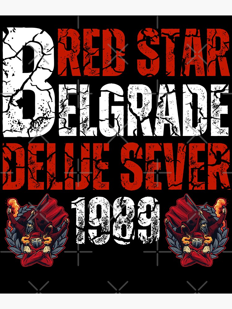 "Red Star Belgrade Delije Sever 1989" Sticker for Sale by ...