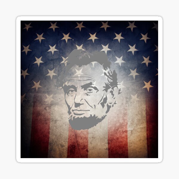 "abraham lincoln history" Sticker for Sale by PacoDigitalArt | Redbubble