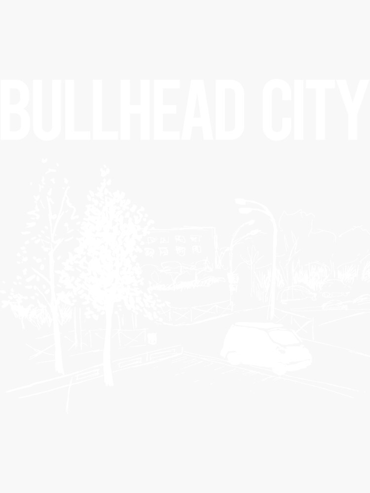 "Street Sketch Bullhead City" Sticker for Sale by helene2kdt | Redbubble