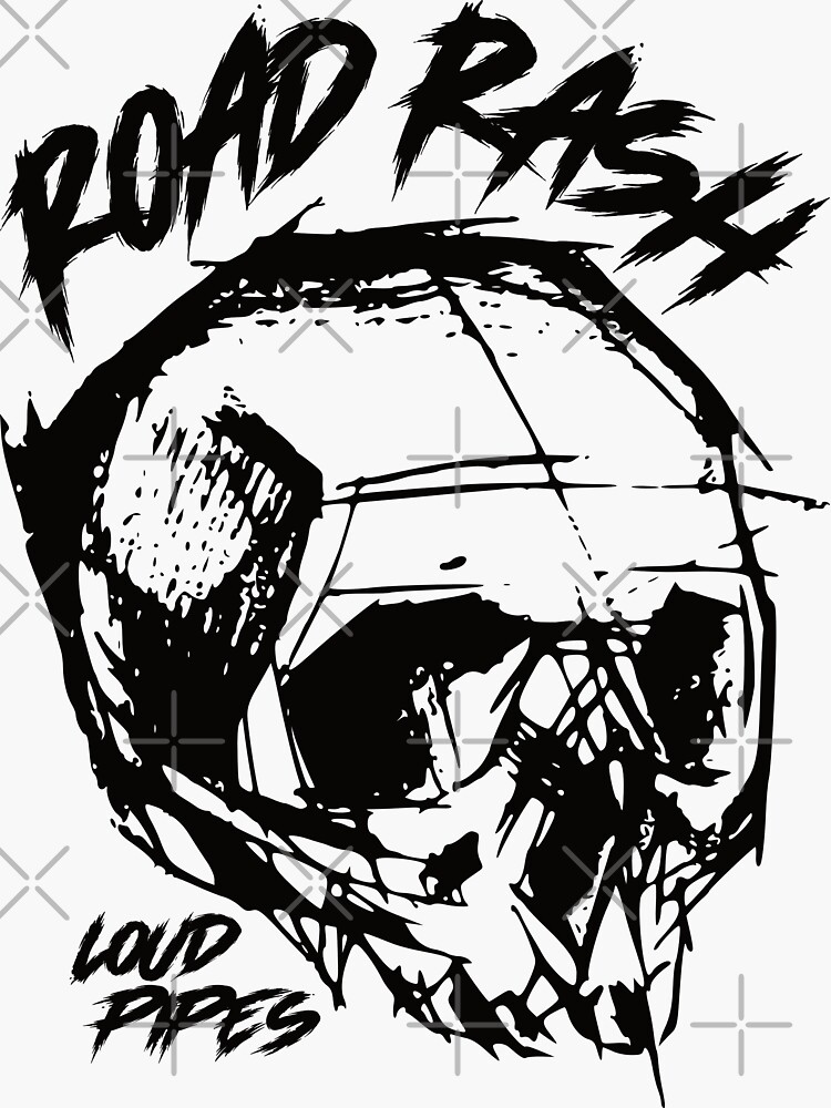 "road rash" Sticker for Sale by GangBangGang | Redbubble