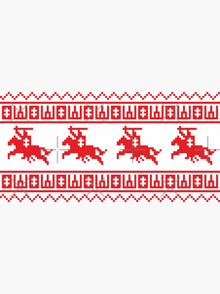 " Pahonia - coat of arms of Belarus (pixel version)" Sticker for Sale ...