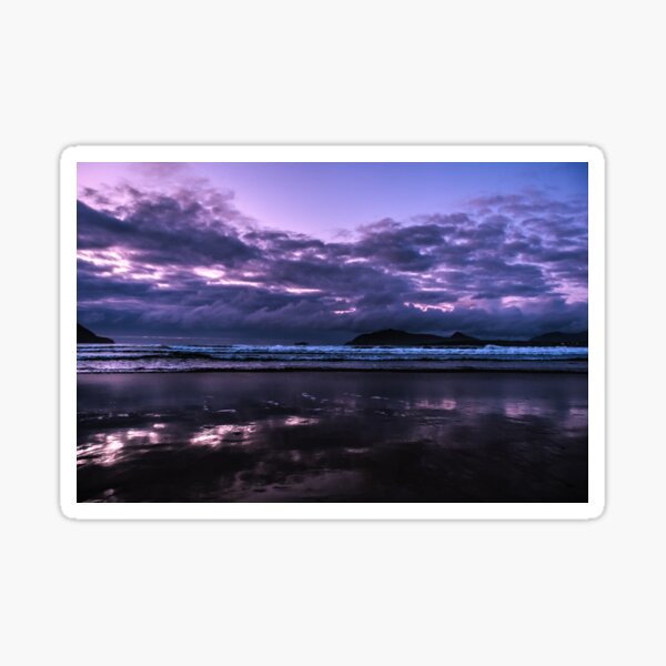 "Sunset, Atlantic Ocean, mountains, beaches and beautiful cloudy skies ...