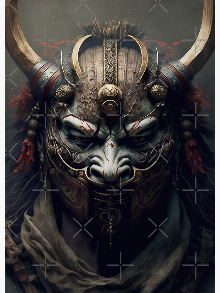 "Japanese Samurai Mask , Japanese Art, Japanese History " Poster for ...