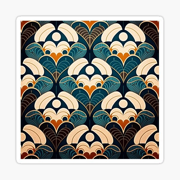 "Oriental Tile Pattern" Sticker for Sale by artecomia | Redbubble
