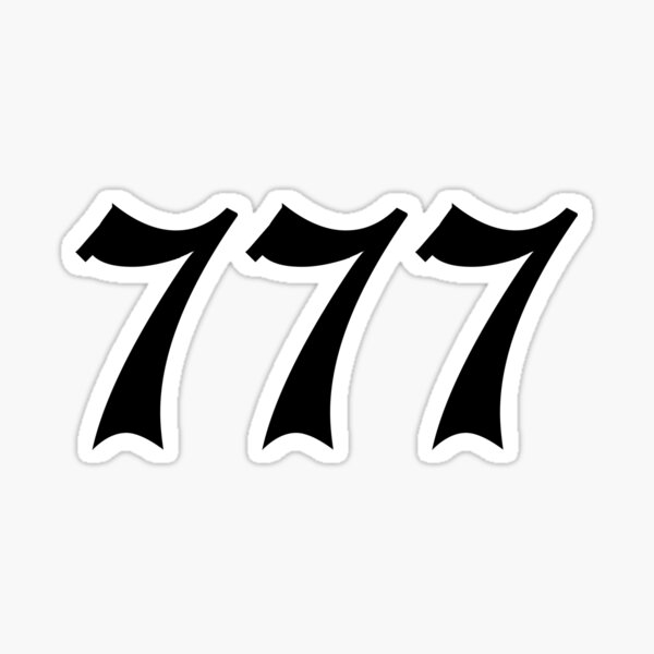 "777 Angel Number" Sticker for Sale by teoMatteo | Redbubble