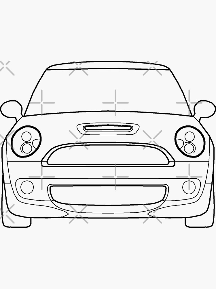"Mini R56" Sticker for Sale by bookermorgan | Redbubble